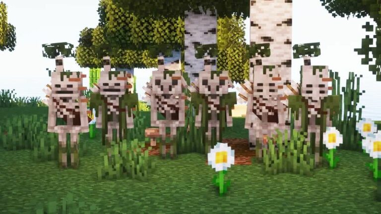 Better Skeletons Resource Pack for 1.21.6 / Custom Skeletons