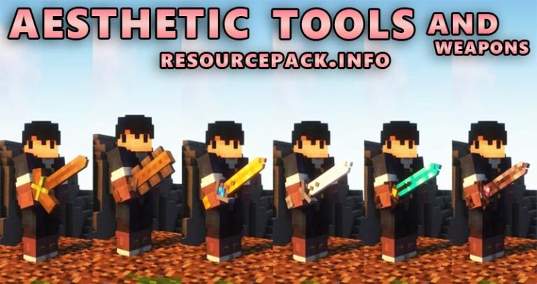 Aesthetic Tools and Weapons 26.1.3 - ResourcePack.info