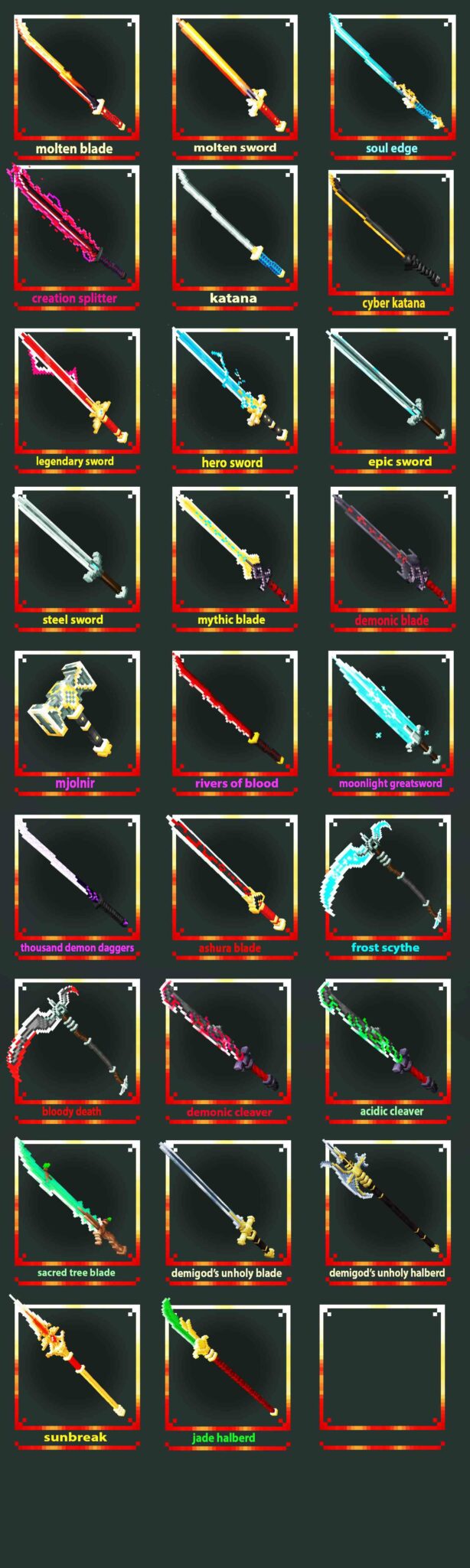 Blades of Majestica Resource Pack 1.21.6 / 1.20.6 – 3D Weapons